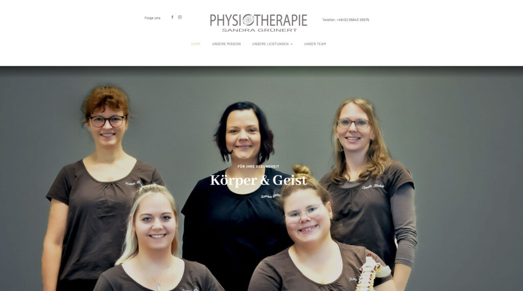 Startseite - Physiotherapie Sandra Grünert